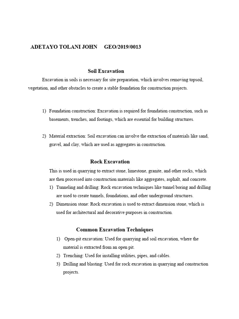 Geology Assignment | PDF | Construction Aggregate | Rock (Geology)