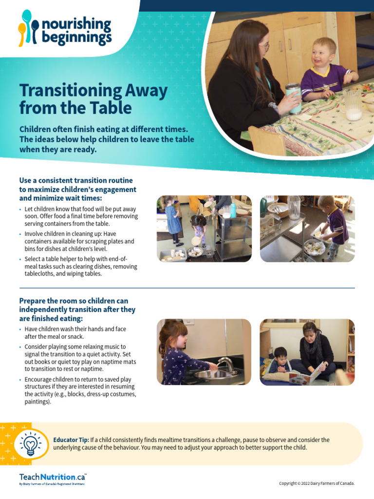 Transitioning Away From the Table 1 | PDF