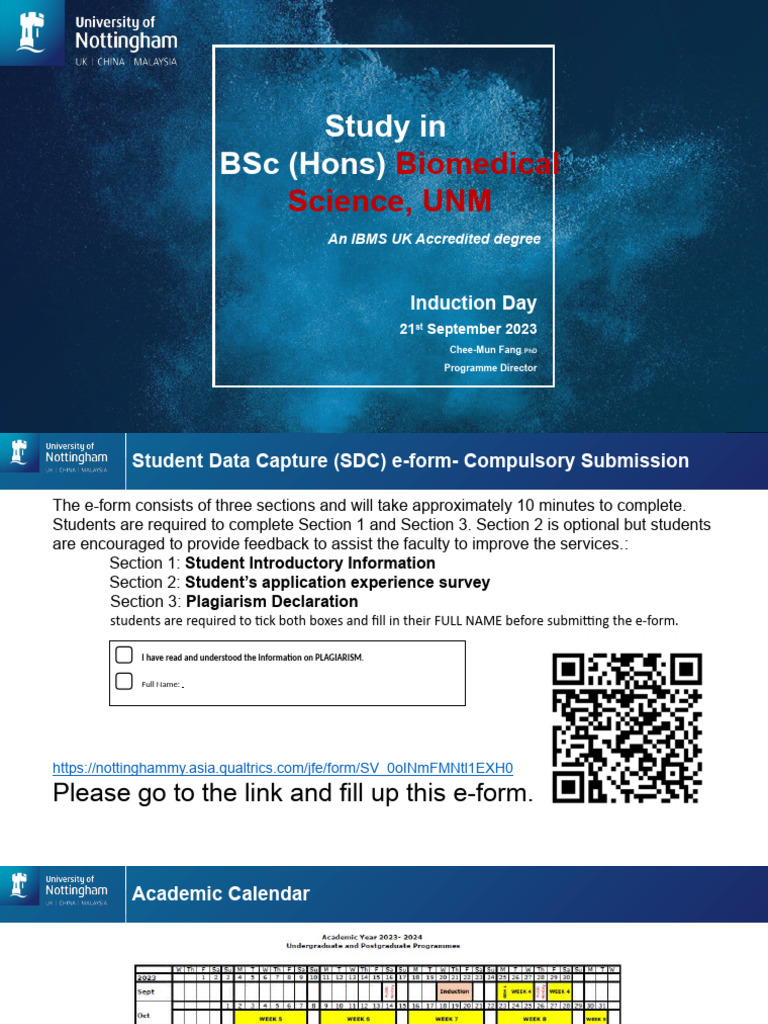 Study in BioMedSci Induction_2023 | PDF | Hepatitis B | Lecture