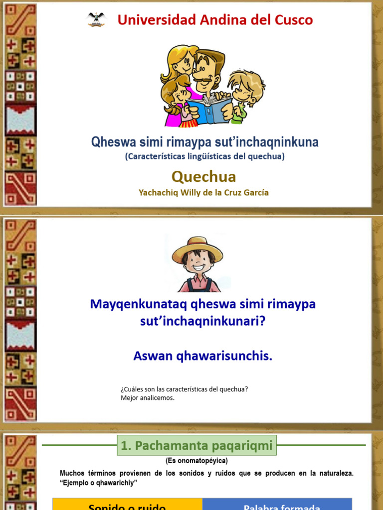 Quechua B2 - Caracteristicas Del Quechua | PDF | Lexicología | Gramática