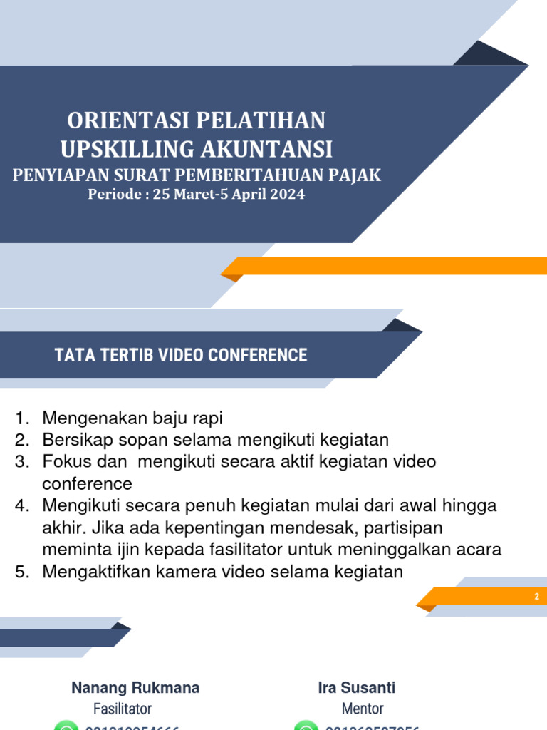 Orientasi Program UPRE 2024 | PDF