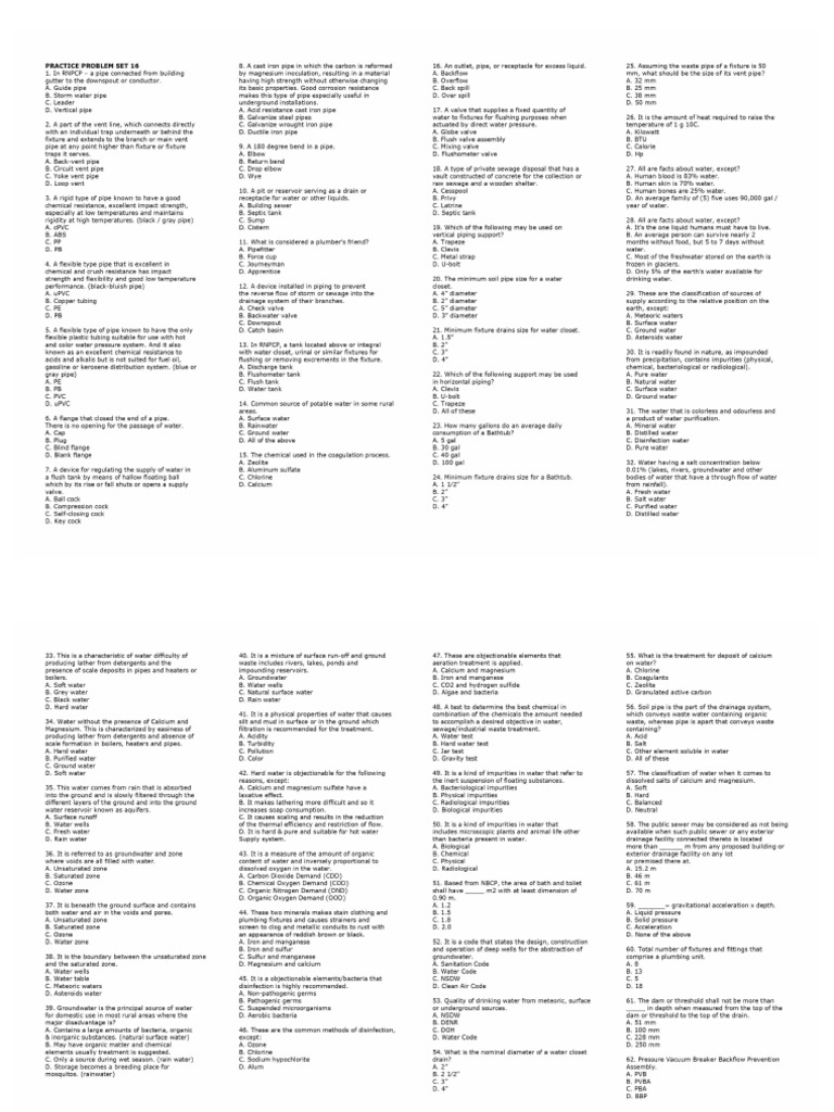 Practice Problem Set 16 Pdf