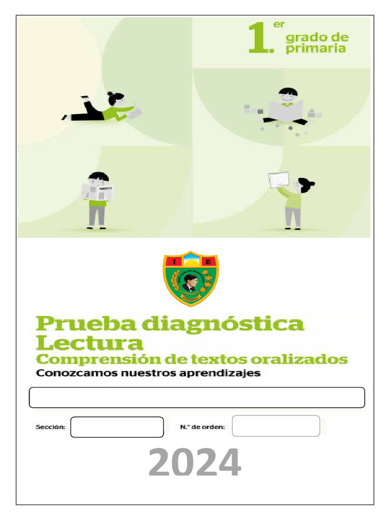 Evaluación Diagnóstica Primer Grado | PDF