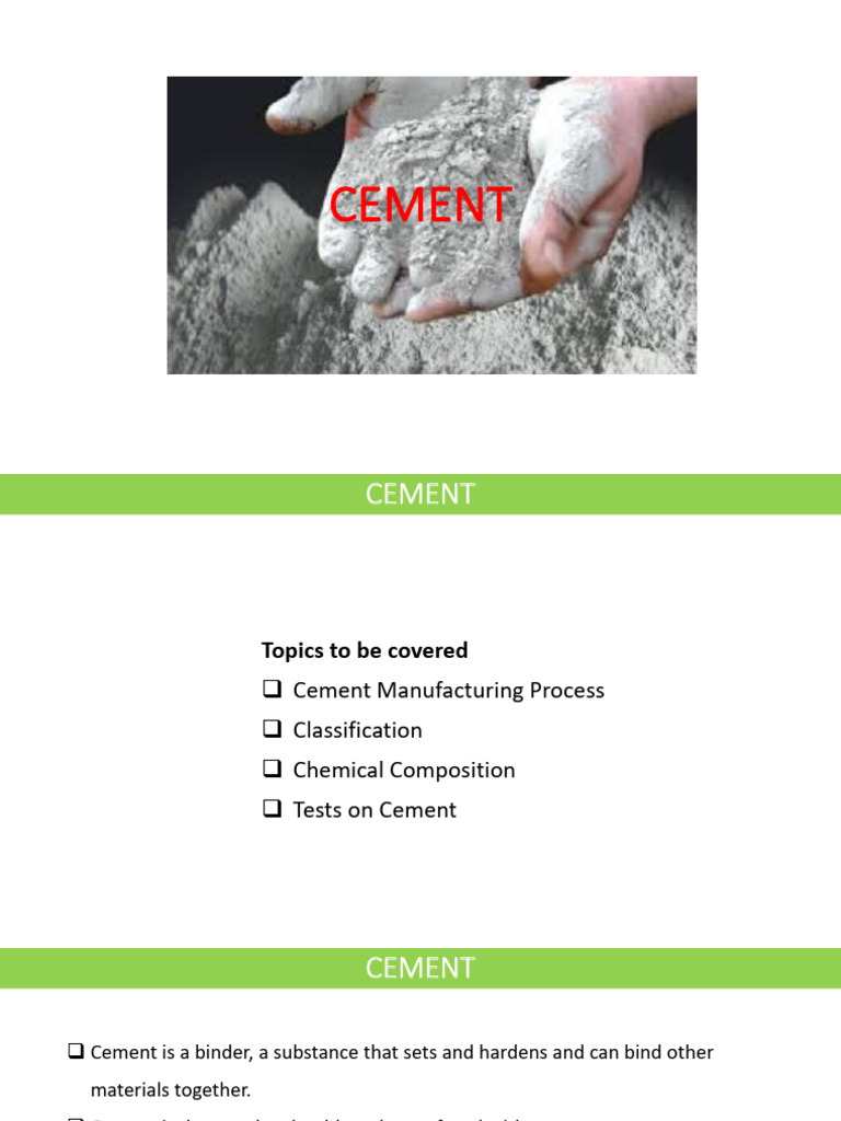 Cement | Download Free PDF | Cement | Concrete