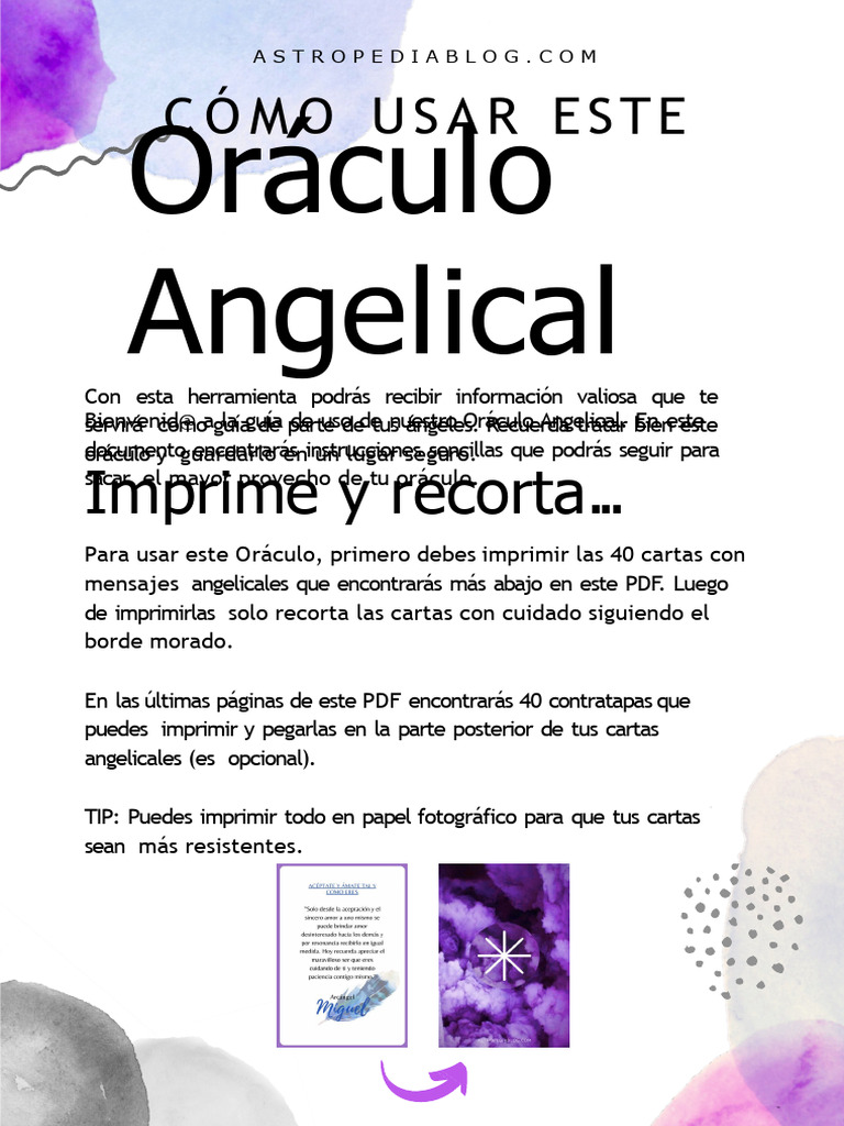 Oráculo Angelical - ASTROPEDIA | PDF | Artes del Lenguaje y ...