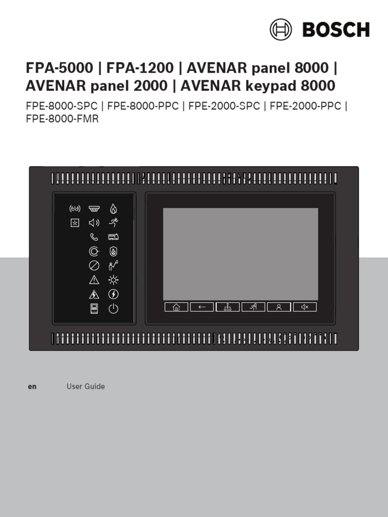 AVENAR - Panel - 8000 User Manual | PDF | Touchscreen | Computer Network