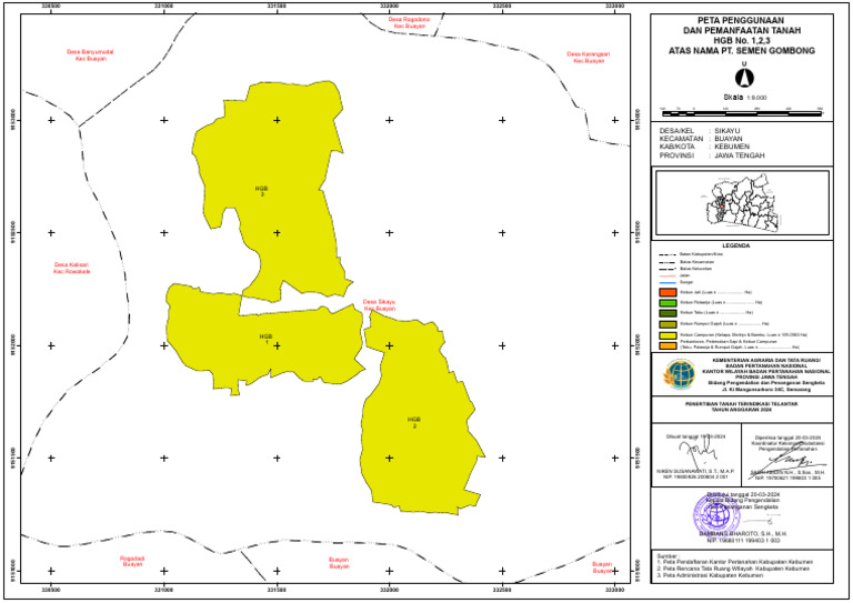 PT, SGO - Sikayu - Peta Penggunaan & Pemanfaatan Tanah | PDF