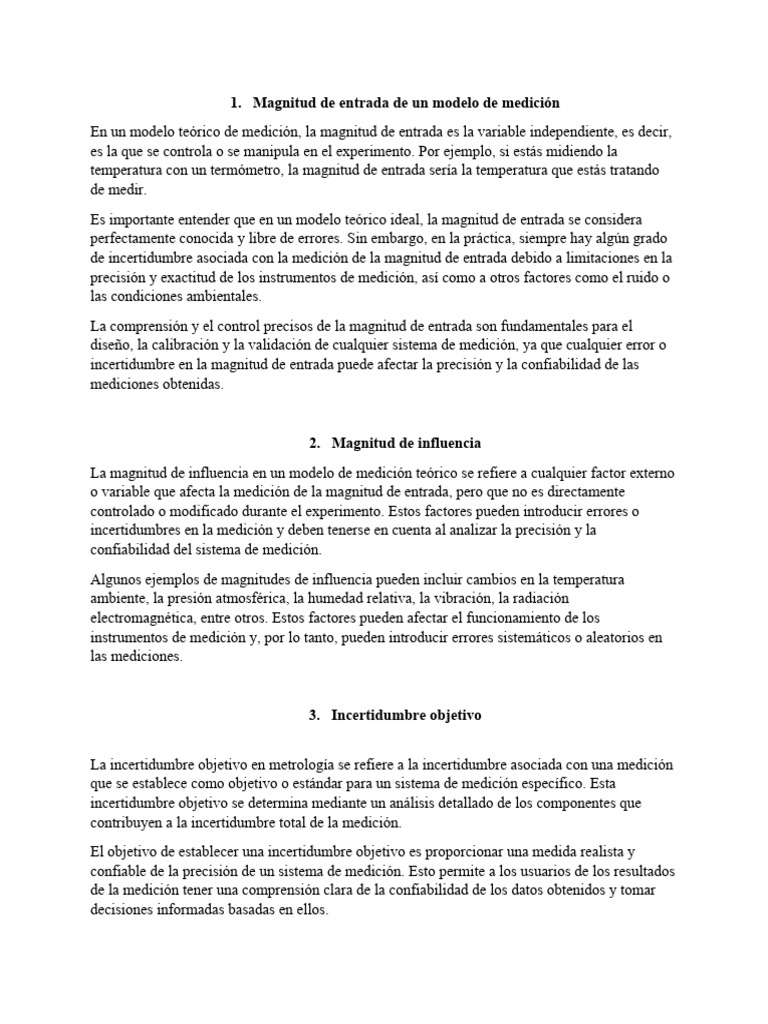 Inomini Patri Espiritu Santi | PDF | Medición | Incertidumbre