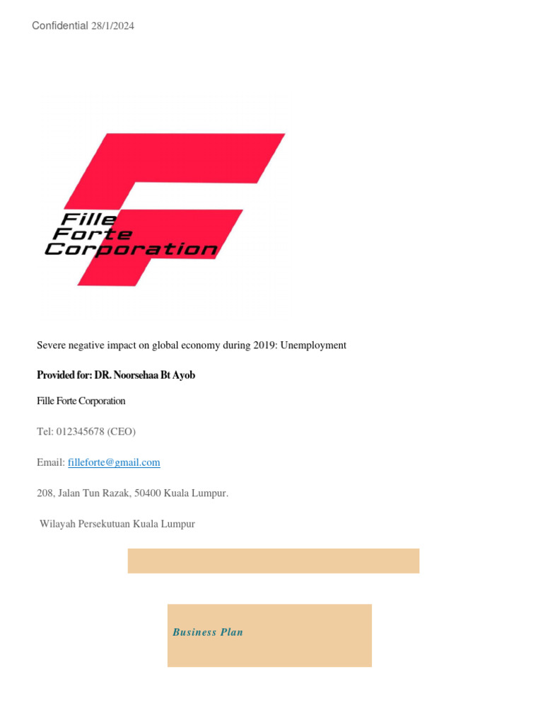 Business Plan Group Assignment 2 | Download Free PDF | Investing | Banks