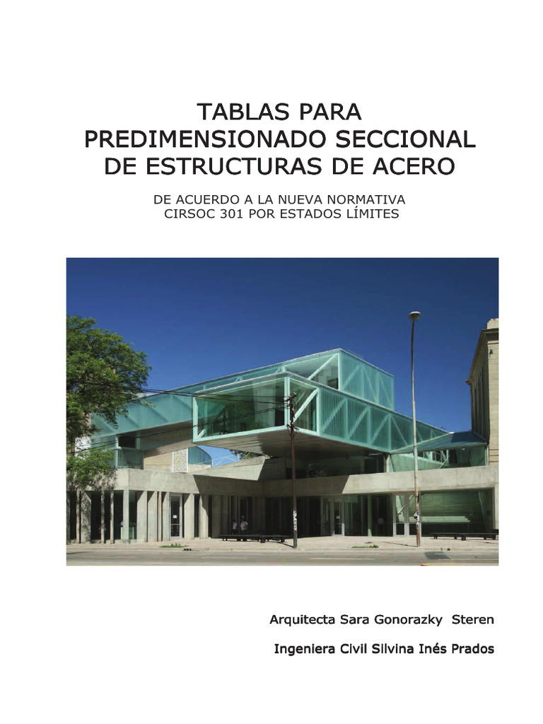 Tablas para El Predimensionado Seccional de Estructuras de Acero | PDF | Ingeniería mecánica ...