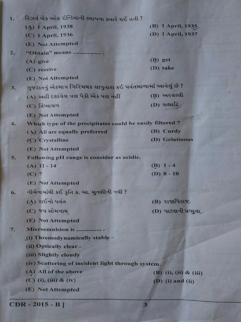 Pharmacist Paper 2015 | PDF