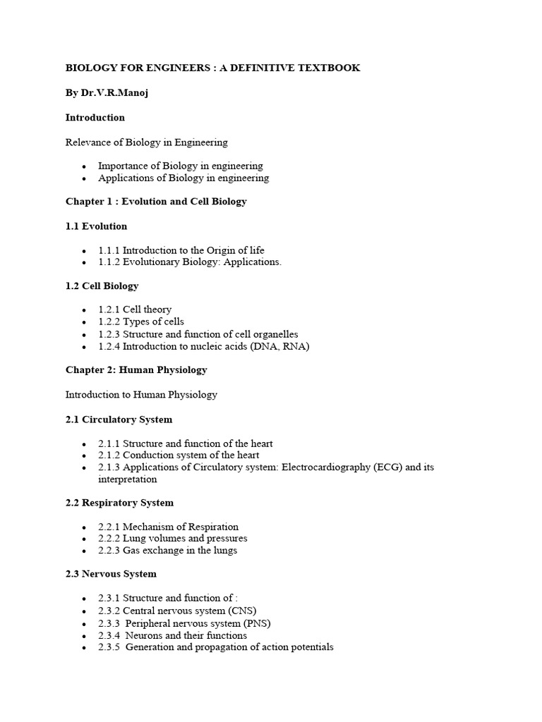 Biology Applications in Engineering | PDF | Tissue Engineering | Biology