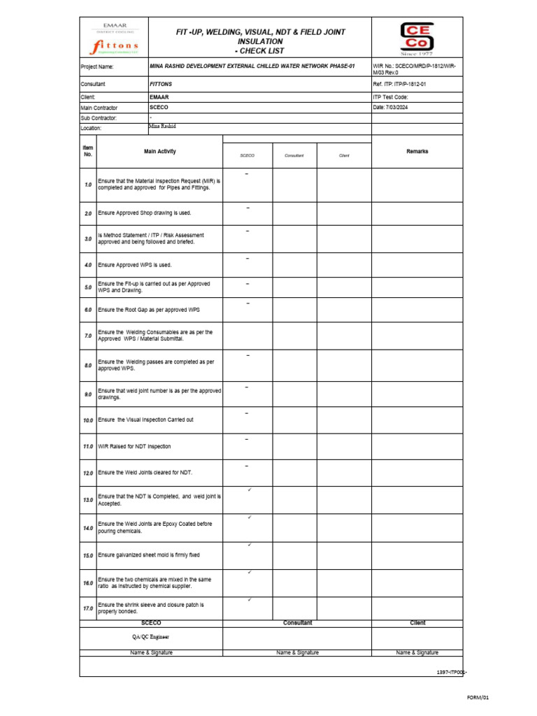 Excavation & Backfilling - Checklist | PDF | Nondestructive Testing ...