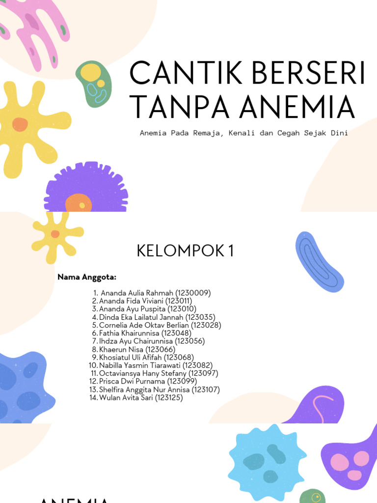 SAP Anemia Kelompok 1 | PDF