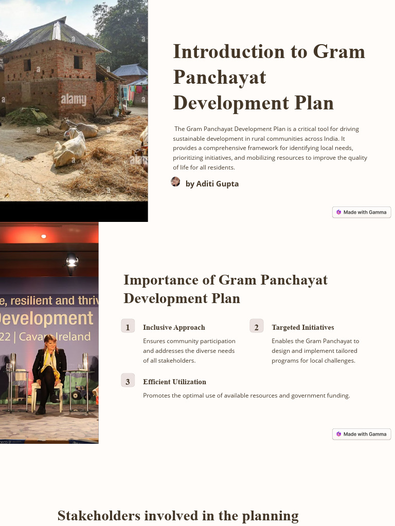 Introduction To Gram Panchayat Development Plan | PDF | Infrastructure ...