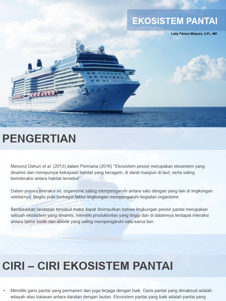 Ekosistem Perairan Pantai | PDF