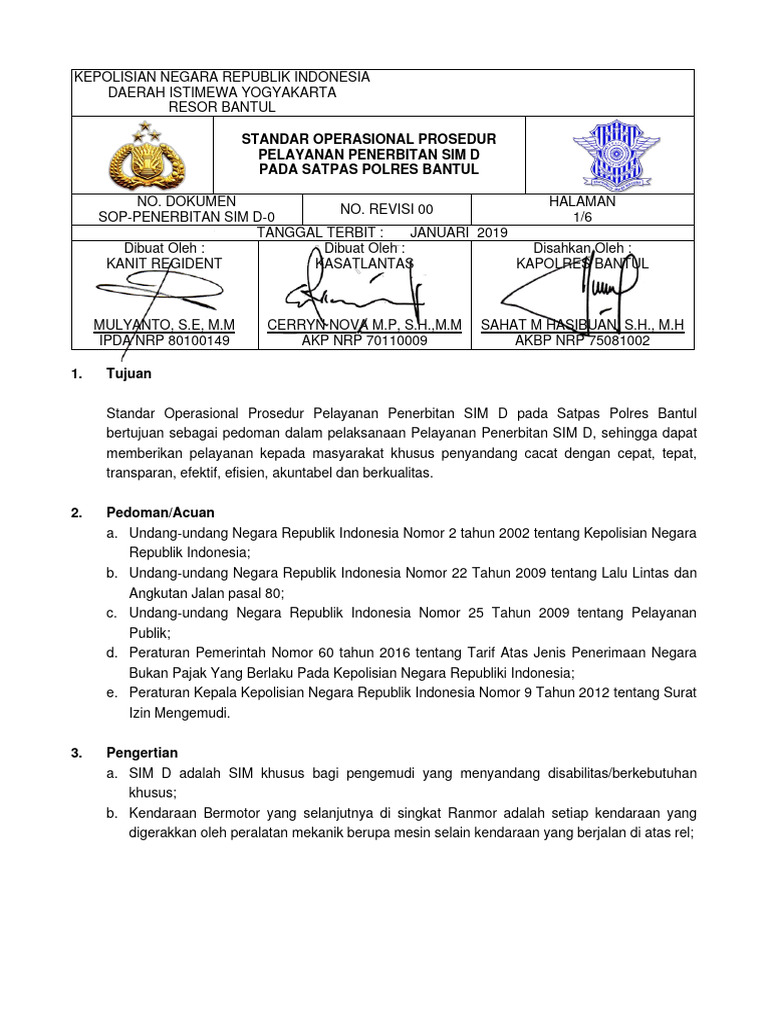Sop Sim Defabel | PDF