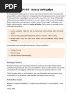 Evaluated Receipt Settlement in SAP | PDF | Receipt | Invoice