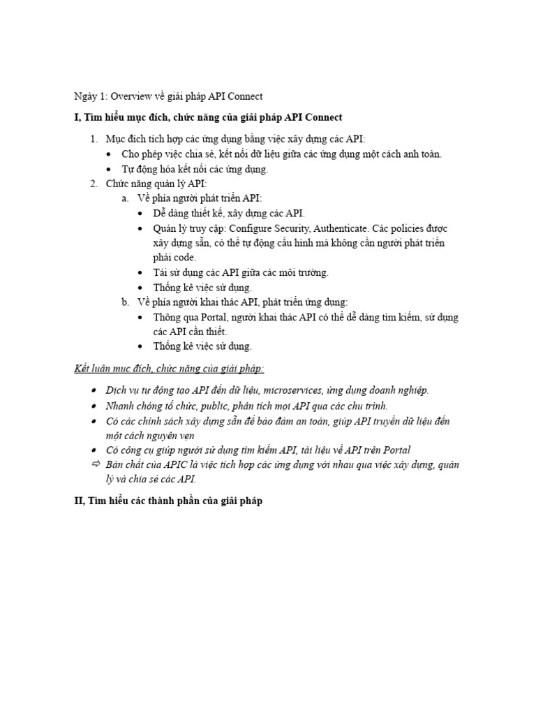 Introduction to API Connect - Vietnamese | PDF