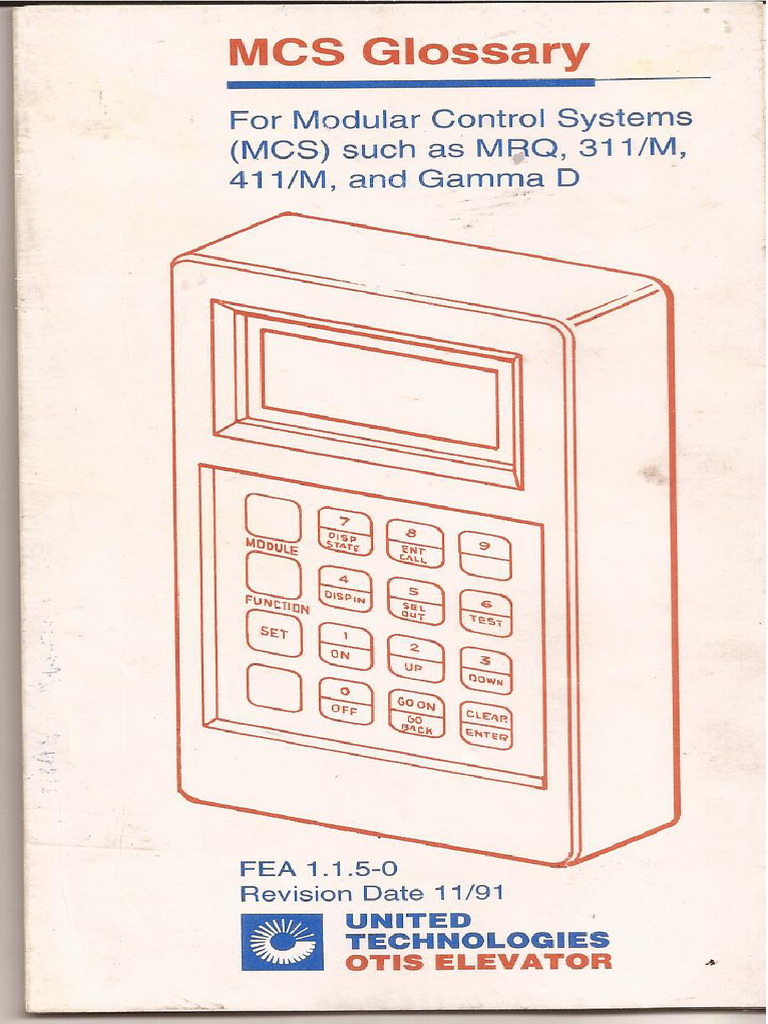 MCS OTIS Glosario Todas Las Funciones | PDF