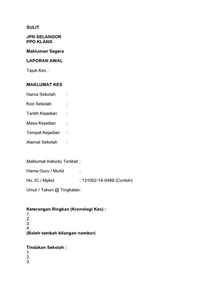 Format Penulisan Laporan 137 | PDF