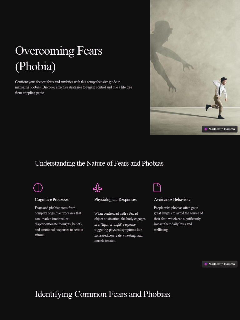 Overcoming Fears Phobia | PDF | Phobia | Fear