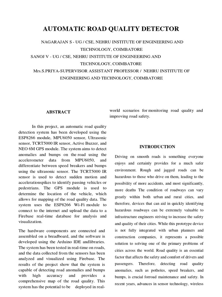 Batch 19 - Journal Paper | PDF | Road | Databases