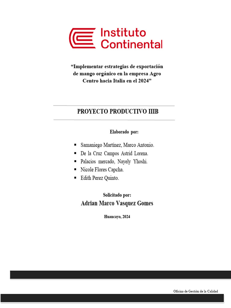 Proyecto Productivo - Lore | PDF | Logística | Mercado (economía)