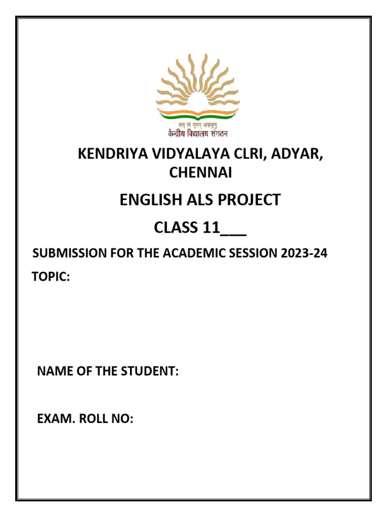 11 English Project Template | PDF