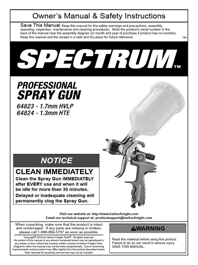 Owner's Manual & Safety Instructions: Notice | PDF | Paint | Valve