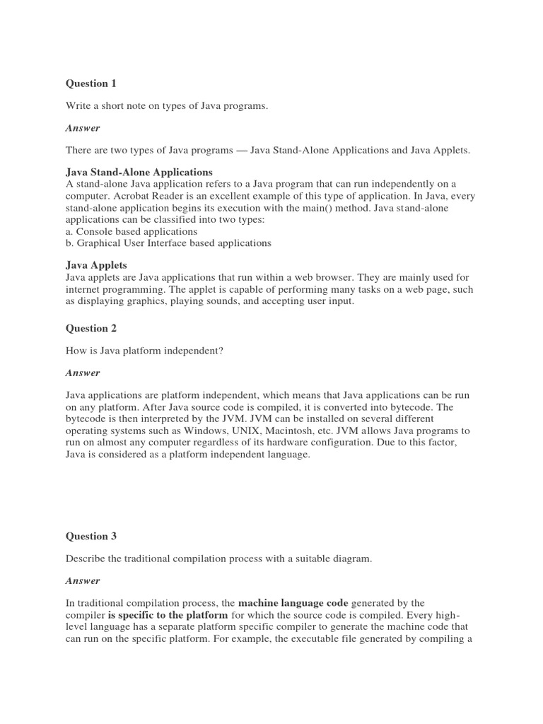 Chap 02 - Introduction to Java | PDF | Java Virtual Machine | Java ... Chap 02 - Introduction to Java | PDF | Java Virtual Machine | Java ...
