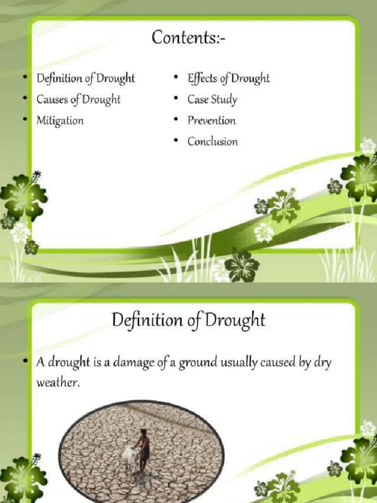 Drought ppt 1 (1) | PDF