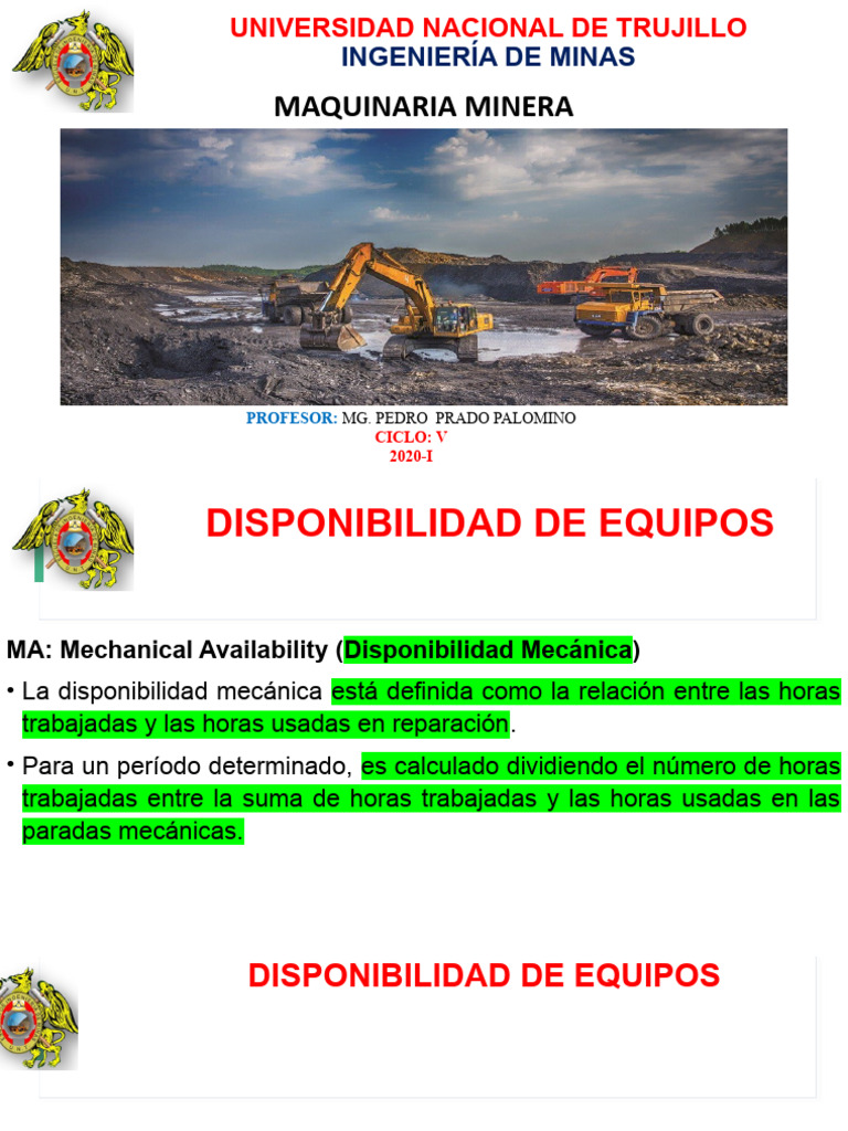 Sesión 27 - Disponibilidad de Equipos | PDF