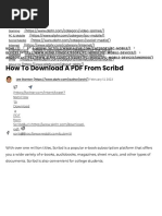How To Download From Scribd | PDF | Scribd | Software