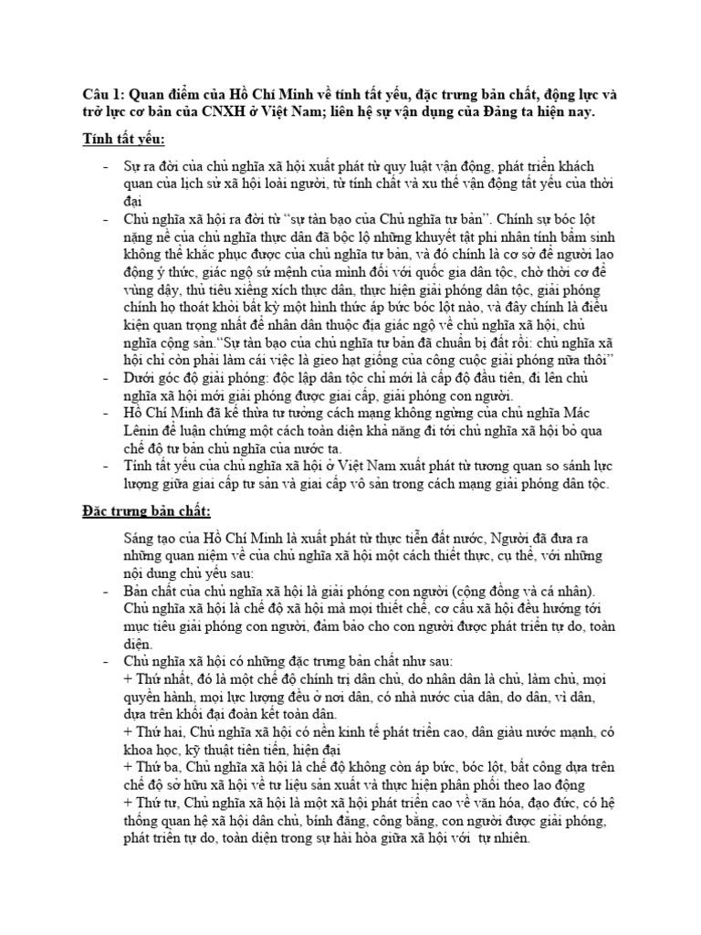 ôn tập TTHCM | PDF