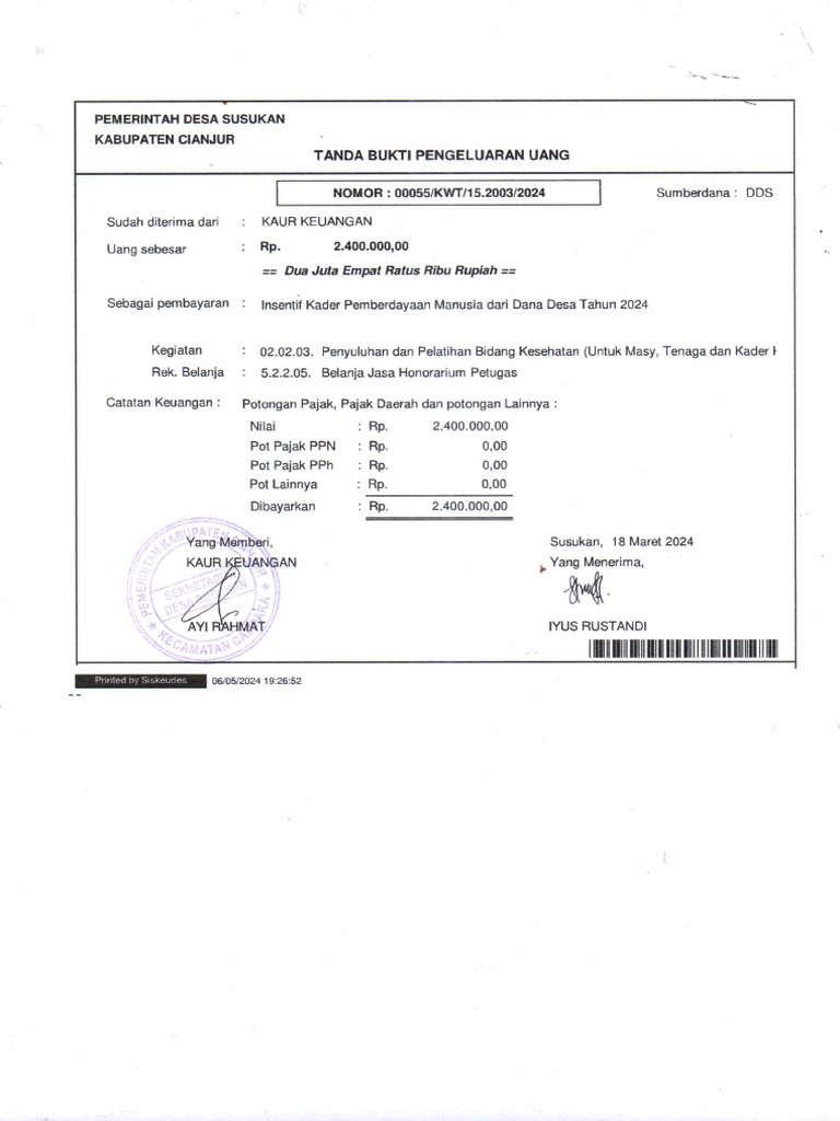 Slip Iyus Rustandi | PDF