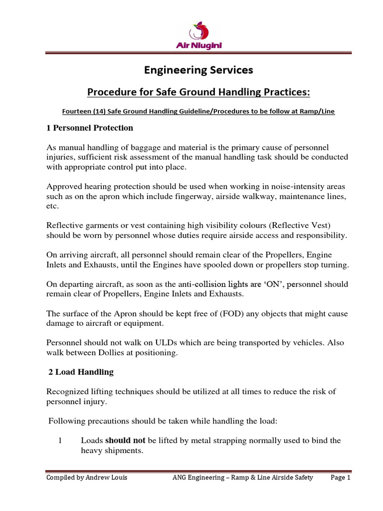 Aviation Ground Handling | PDF | Airport | Vehicles