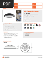 Metalux OHBL LED 4ft High Bay Spec Sheet | PDF | Light Emitting Diode | Lighting