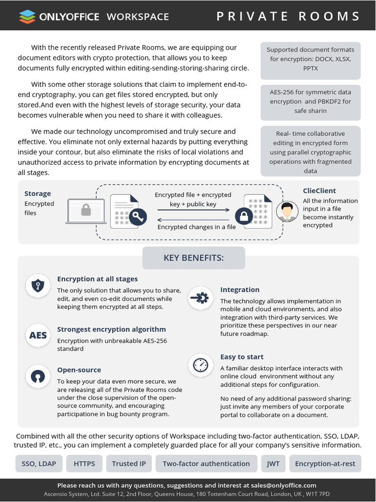 Onlyoffice Workspace Private Rooms | PDF | Encryption | Cryptography
