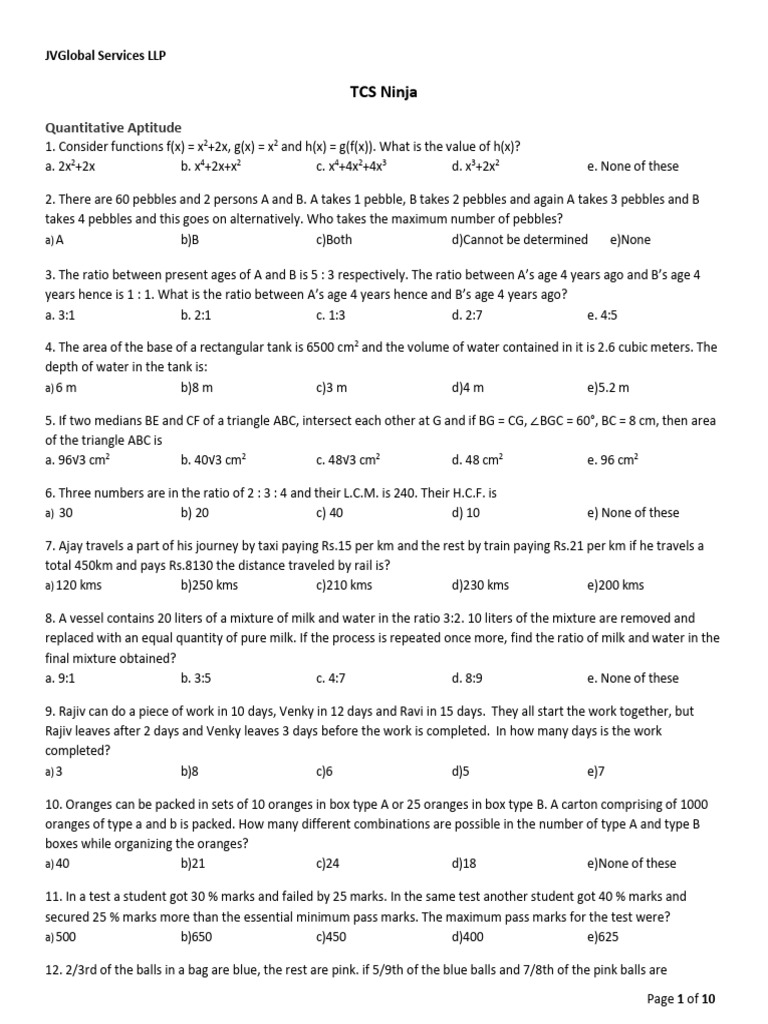 TCS Question paper pdf | Download Free PDF | Meteoroid
