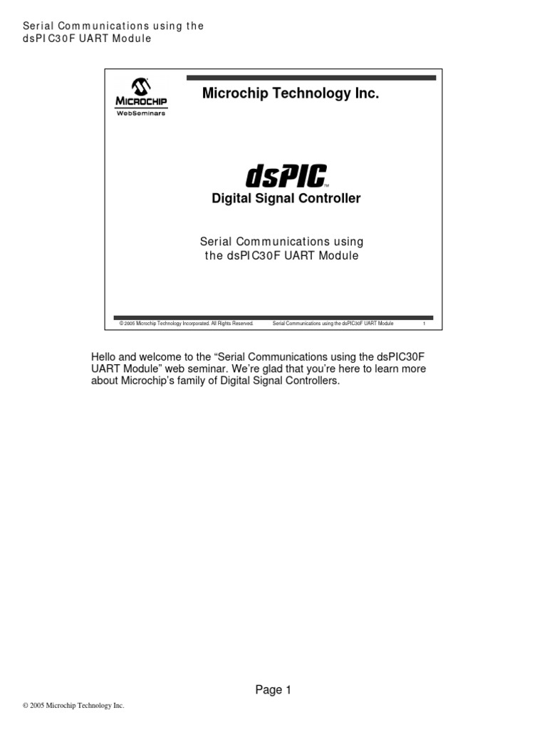 dsPIC30F UART | PDF | Computer Science | Telecommunications