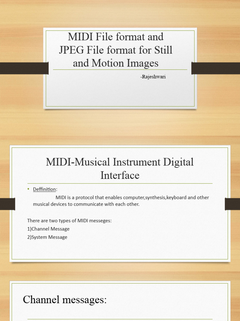 MIDI File format and | PDF | File Format | Multimedia