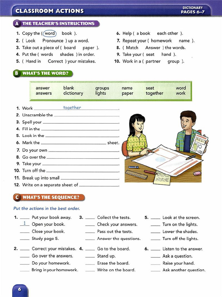 Unit 1 3 Classroom Actions | PDF