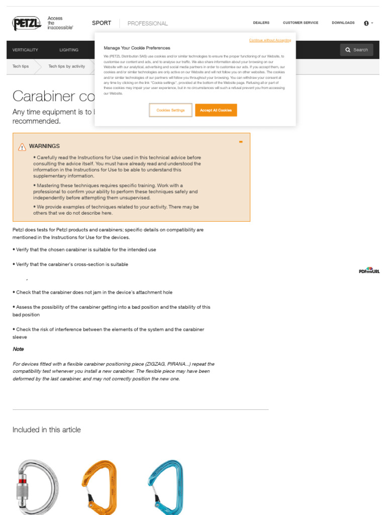 WWW Petzl Com INT en Sport Carabiner-Compatibility-Test ActivityName ...