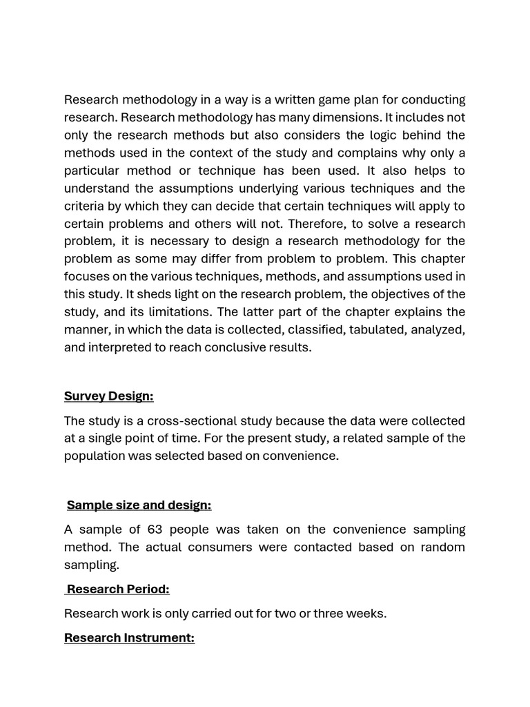 Research Methodology | PDF Research Methodology | PDF