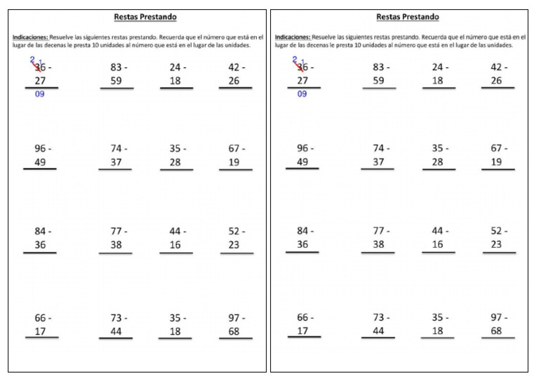 Ficha Restas Prestando | PDF