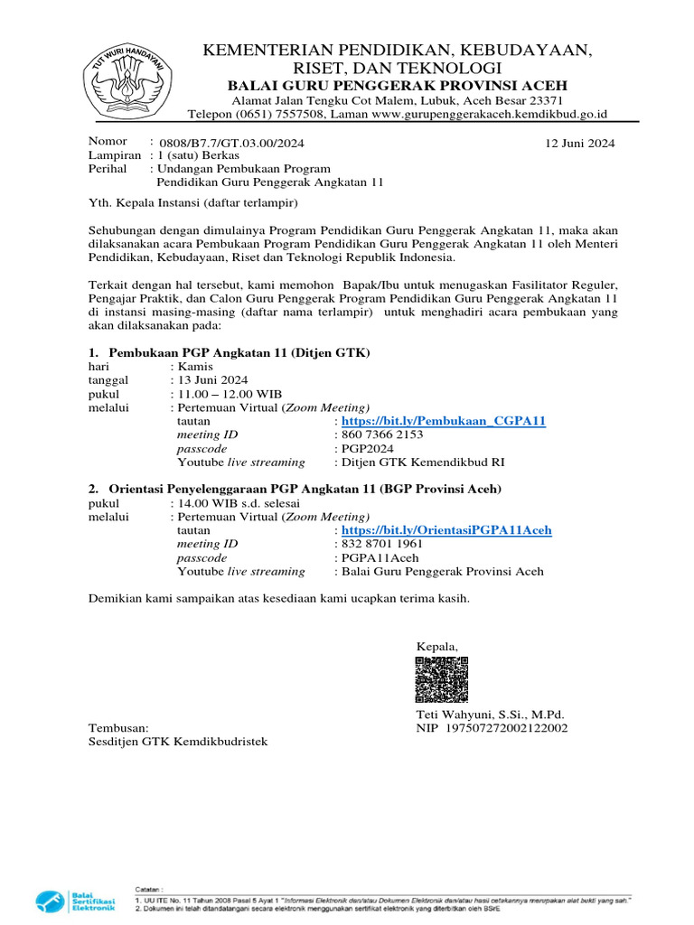 Und Pembukaan PGP A11 | PDF