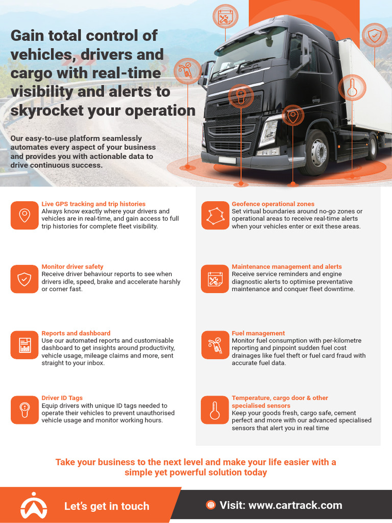 Cartrack FMS 1 Page Brochure | PDF