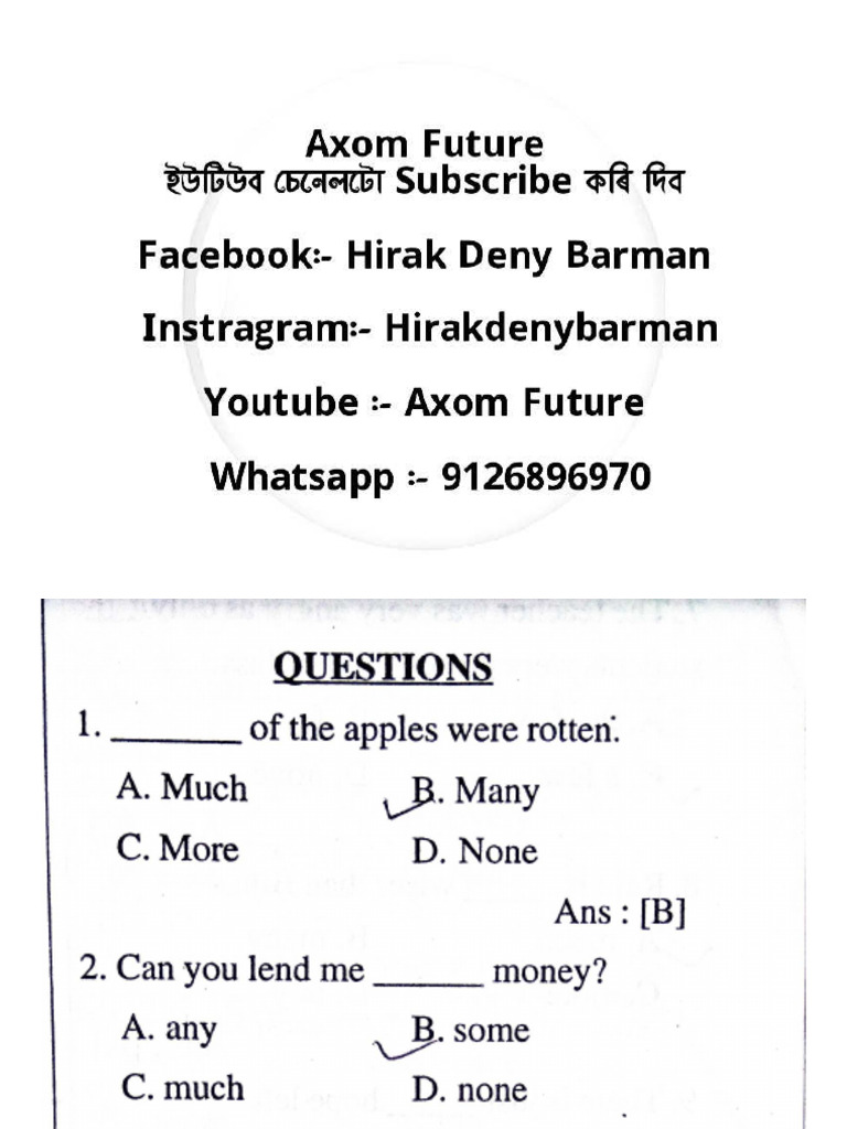Determiners Axom Future ? | PDF