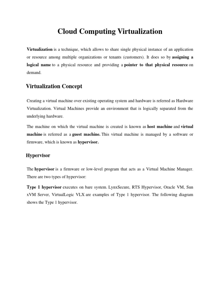 Unit 3 Virtualization Pdf Virtual Machine Virtualization
